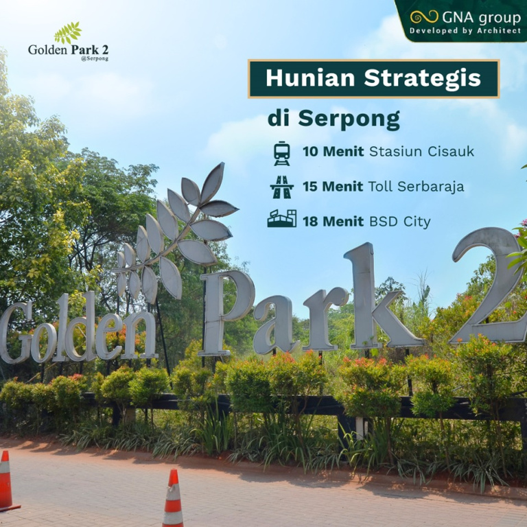 Golden Park 2 Official - Rumah Keren Nuansa Perbukitan Alam di Serpong